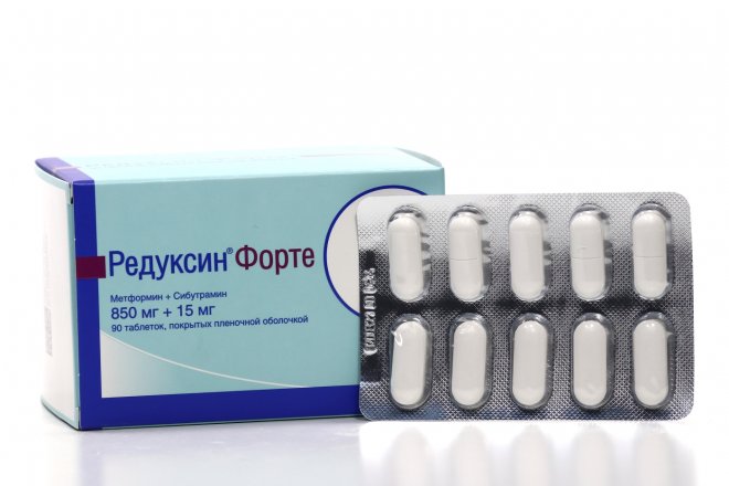 Редуксин Форте 850 мг+15 мг, 90 шт, таблетки покрытые пленочной ...